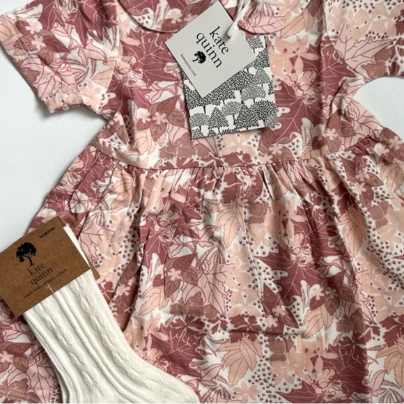 kate quinn | Dresses | 36m Nwt Kate Quinn Pink Mod Leaf Dress 6m ...